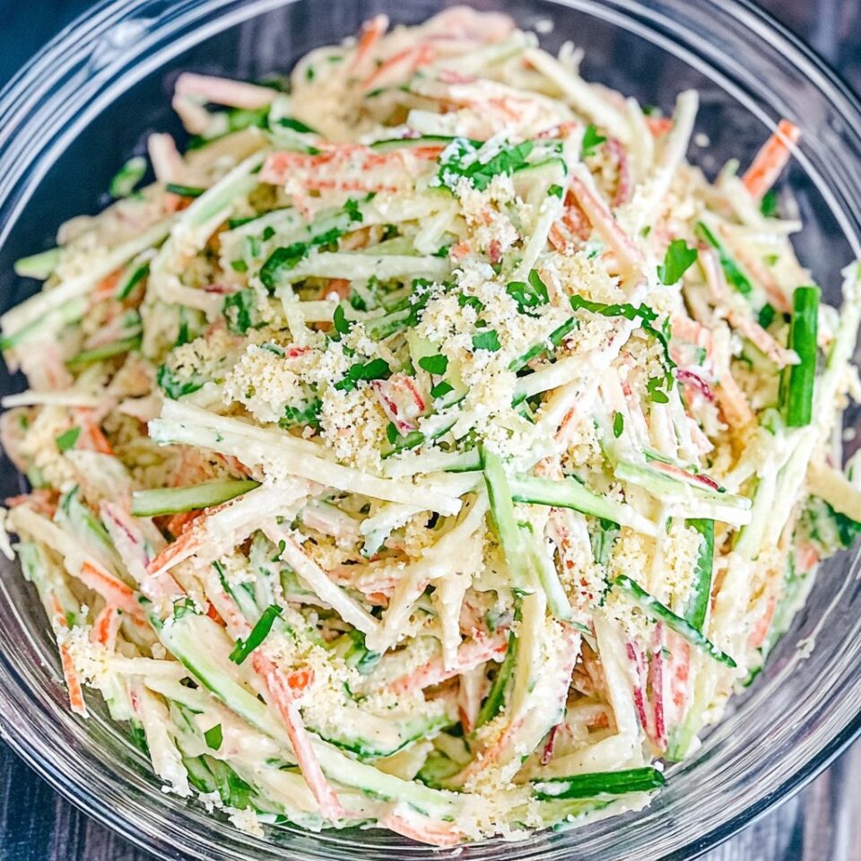 Spicy Kani Salad Recipe (Crab and Cucumber)